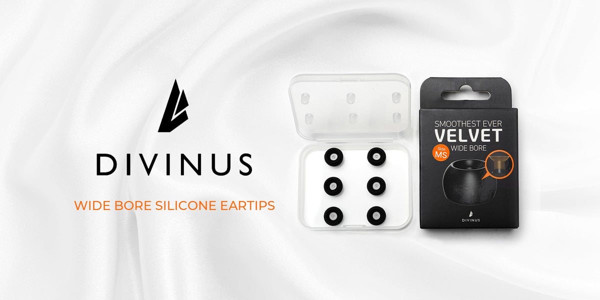 DIVINUS Launches Velvet Wide Bore Soft and Smooth Eartips For 4~6mm No ...