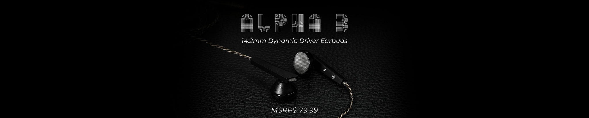DUNU Alpha 3 Large 14.2mm LCP Diaphragm Dynamic Driver Flathead Earbud