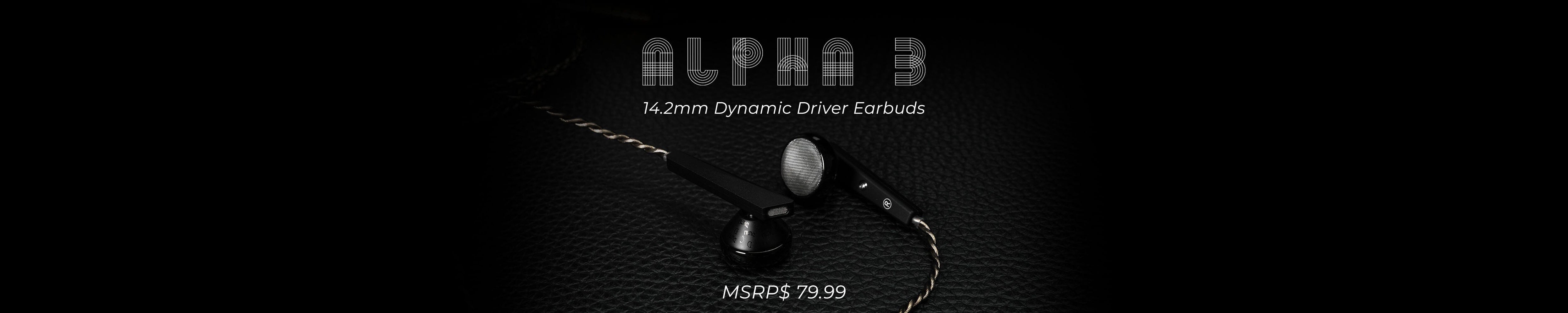 DUNU Alpha 3 Large 14.2mm LCP Diaphragm Dynamic Driver Flathead Earbud ...