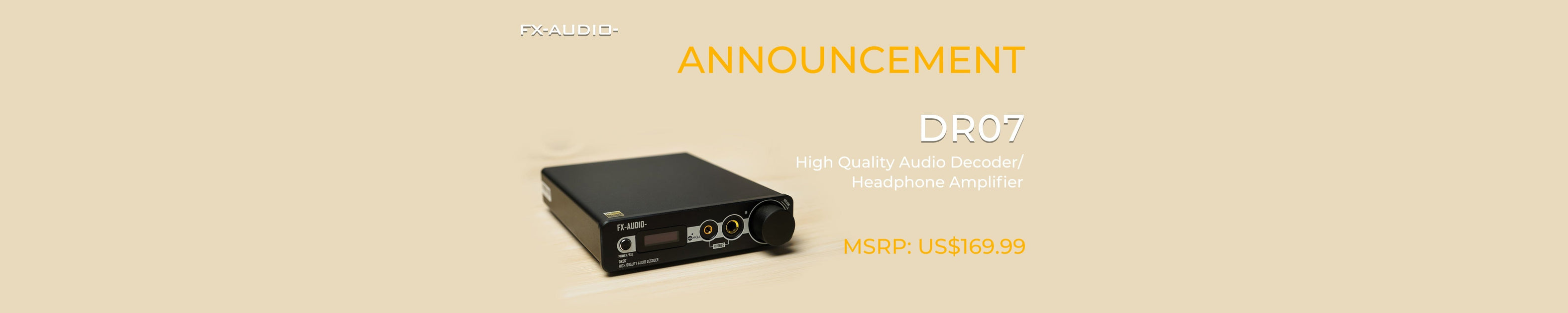 FX Audio DR07 Dual AK4493 DAC and Headphone Amp — HiFiGo