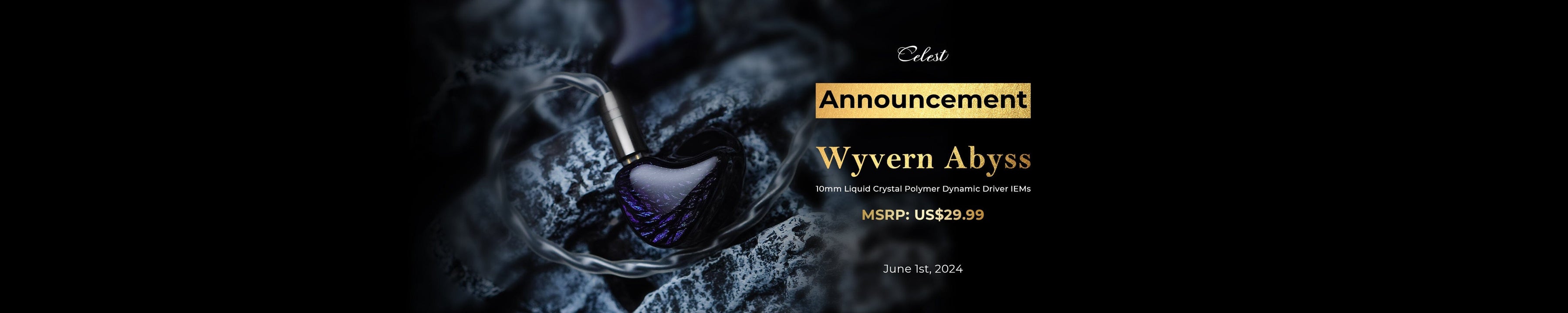Kinera Celest Wyvern Abyss 10mm LCP Diaphragm Dynamic Driver IEMs — HiFiGo