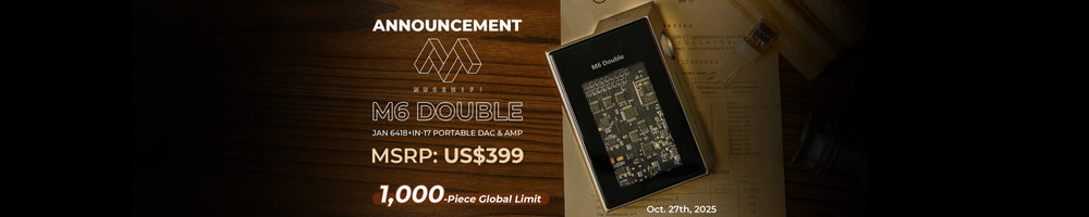 MuseHiFI Introduces M6 Double JAN6418 Tube Portable DAC/AMP