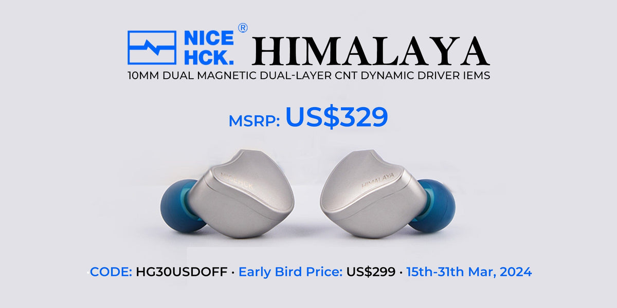 NiceHCK Himalaya Aerospace-Grade Titanium Alloy 10mm Dynamic Driver IE ...