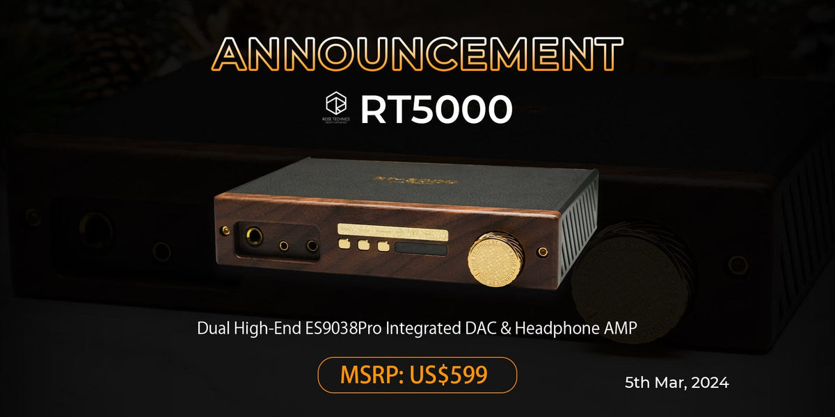 RoseTechnics RT5000 Dual High-End ES9038Pro Integrated DAC & Headphone ...