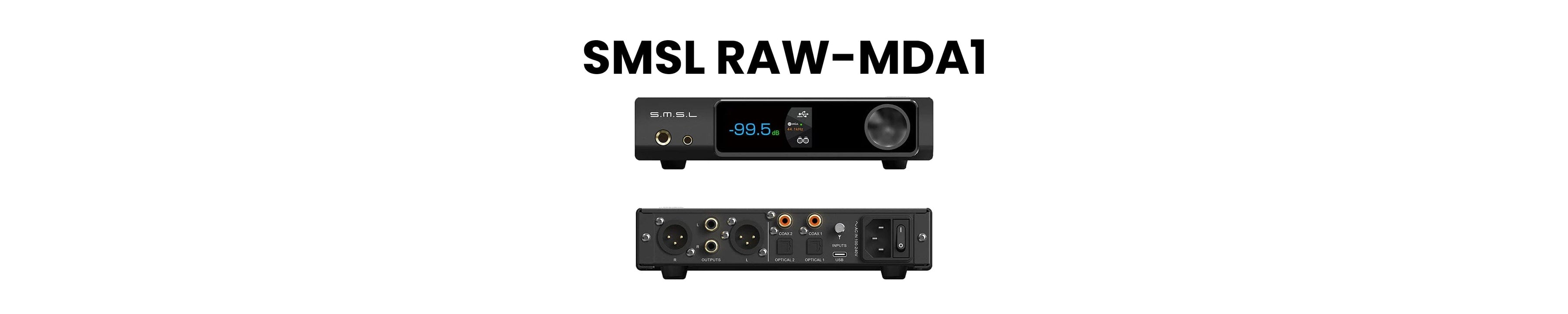 SMSL RAW-MDA1 Dual ES9039Q2M Desktop DAC/AMP — HiFiGo