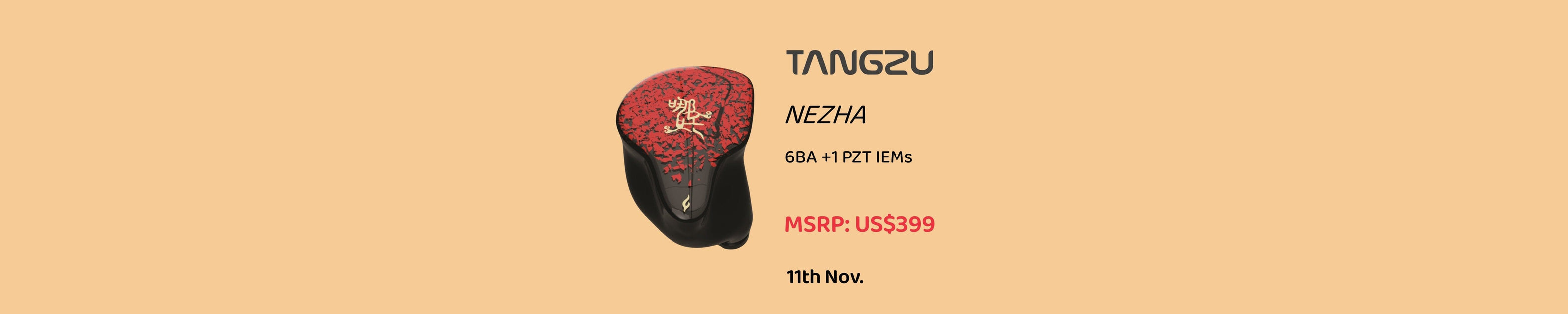 Tangzu Nezha Six BA+1 EST Hybrid Full Resin IEMs — HiFiGo