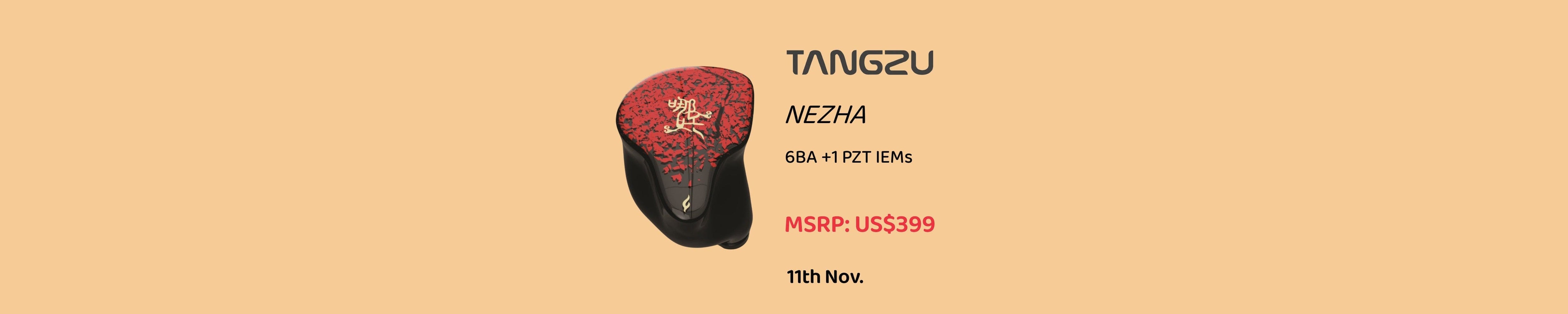 Tangzu Nezha Six BA+1 EST Hybrid Full Resin IEMs — HiFiGo