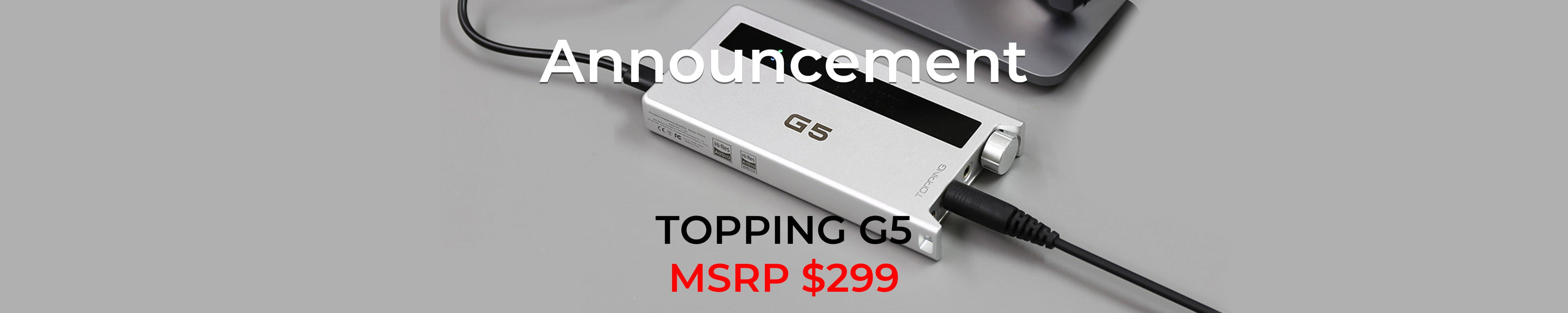 Topping Releases G5 All-New Portable DAC/AMP with Premium Sabre DAC an ...