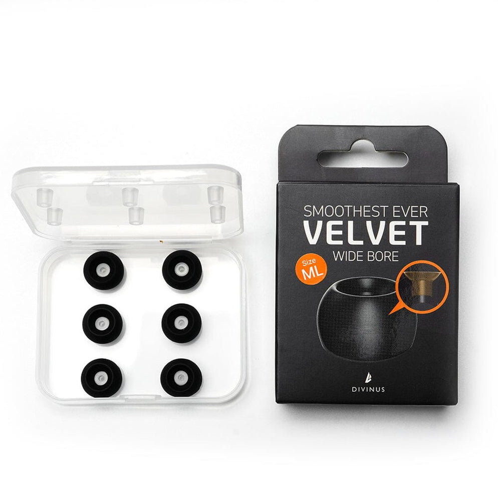 DIVINUS Velvet Wide Bore Silicone Eartips For 4-6mm Nozzle — HiFiGo