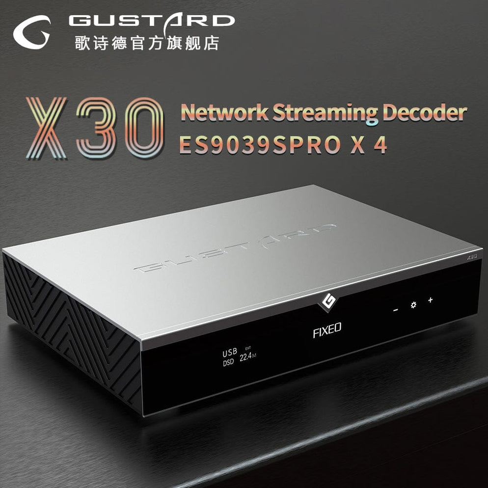 Gustard X30 Quad ES9039SPRO*4 Network Streaming Decoder Desktop DAC ...