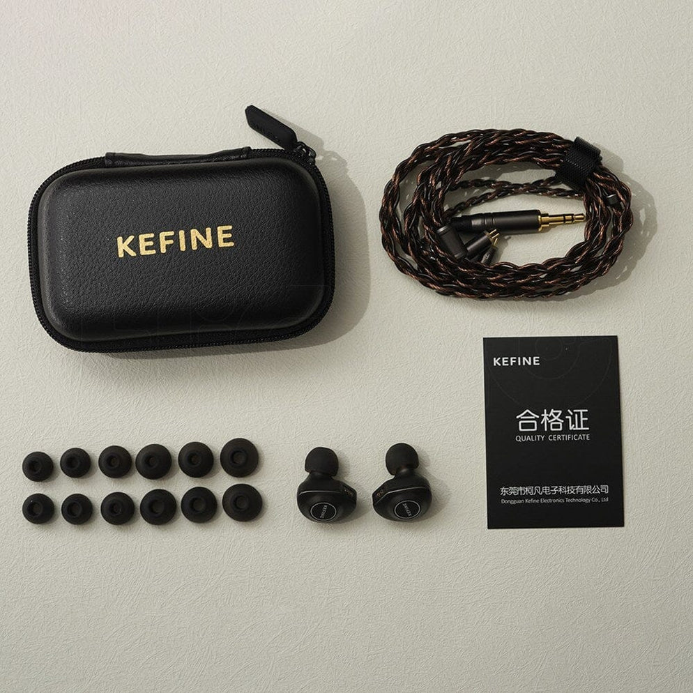 KEFINE Delci 10mm DLC+PU Diaphragm Dynamic Driver IEMs — HiFiGo