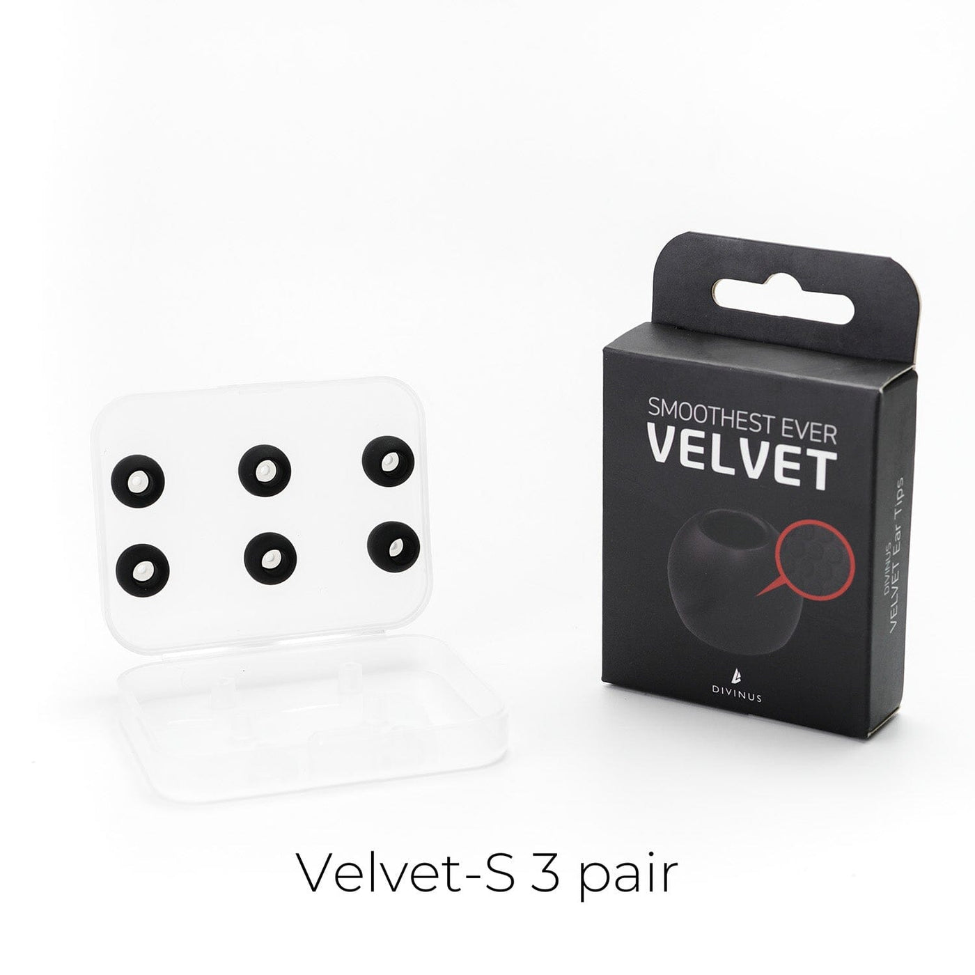 DIVINUS Velvet Silicone Eartips For 3-5mm Nozzle