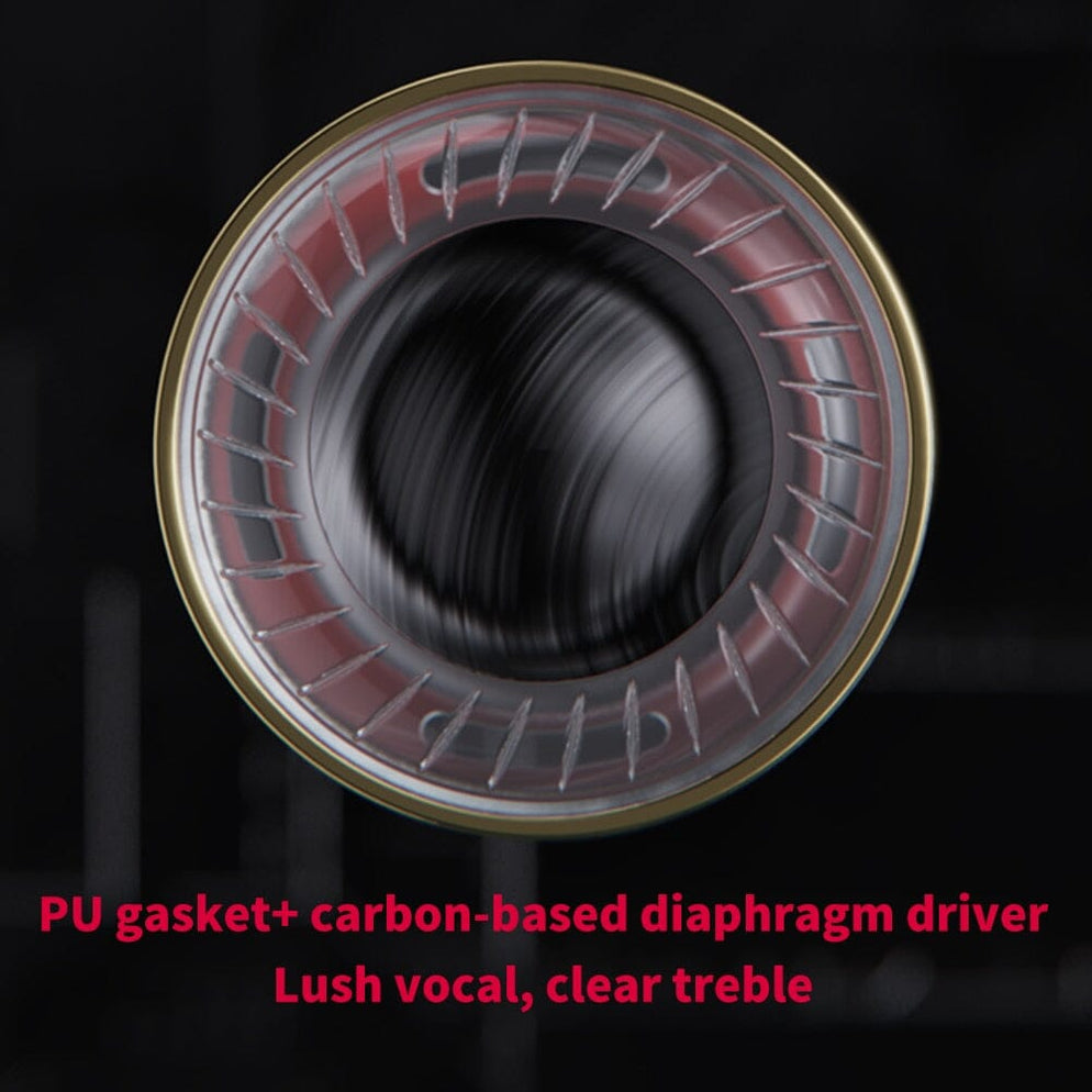 FiiO FF5 Carbon-based 14.2mm Dynamic Driver Earbuds Alumium Shell With 3.5mm/4.4mm MMCX Cable ...