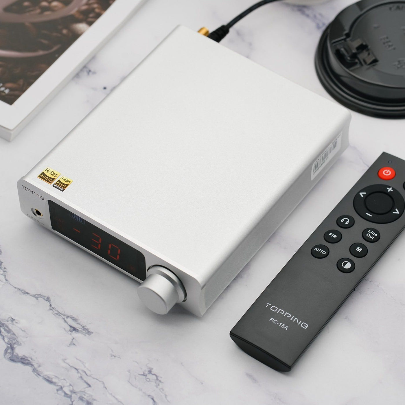 TOPPING DX3pro+ Bluetooth 5.0 DAC & Headphone Amplifier Pre Amplifier ...