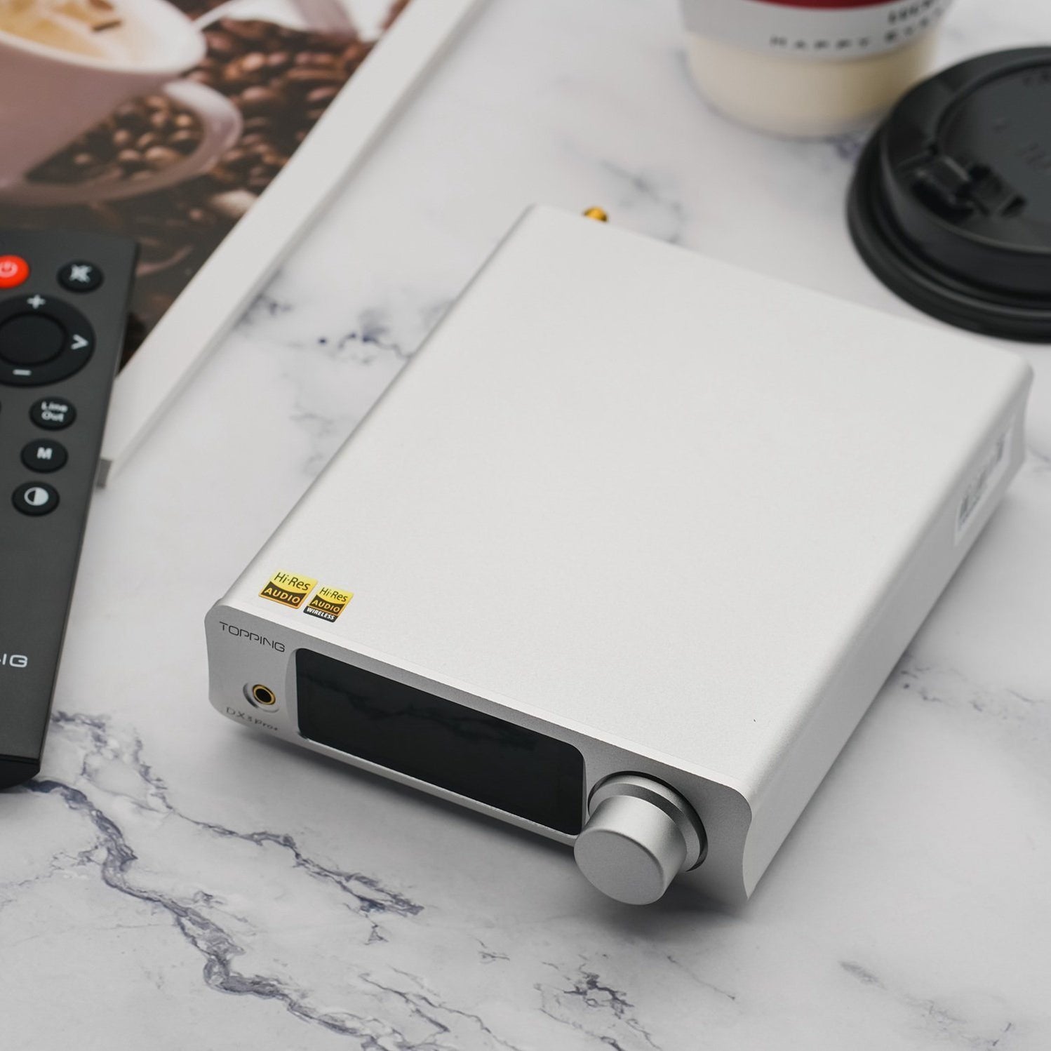 TOPPING DX3pro+ Bluetooth 5.0 DAC & Headphone Amplifier Pre Amplifier ...